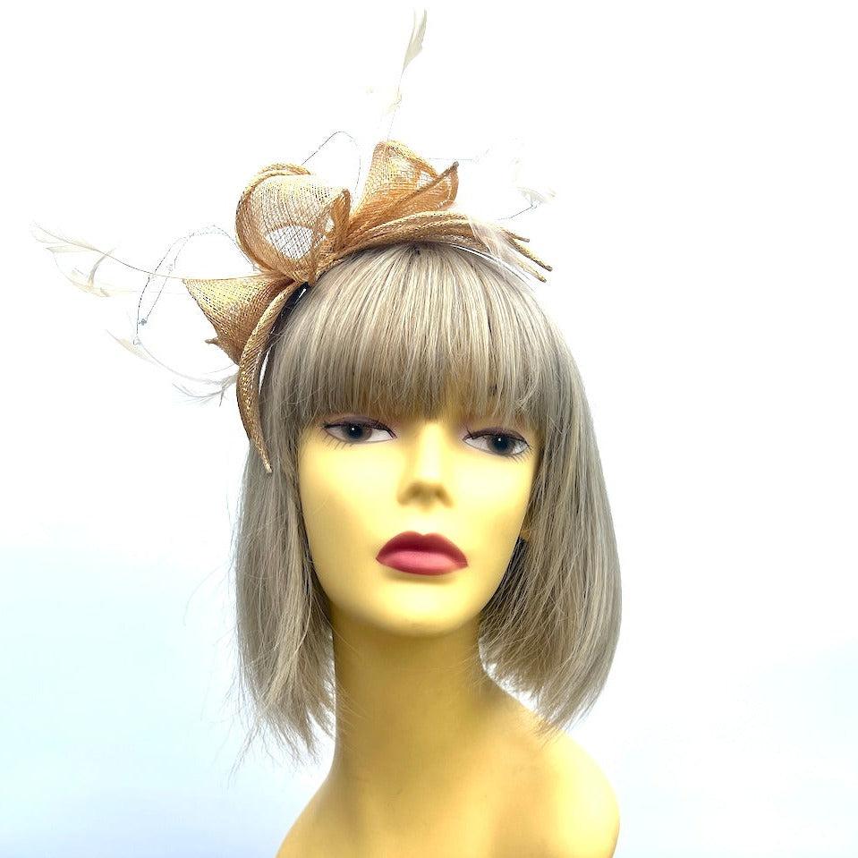 Gold Fascinators - Gold Hair Fascinators, Gold Hatinators & Hats