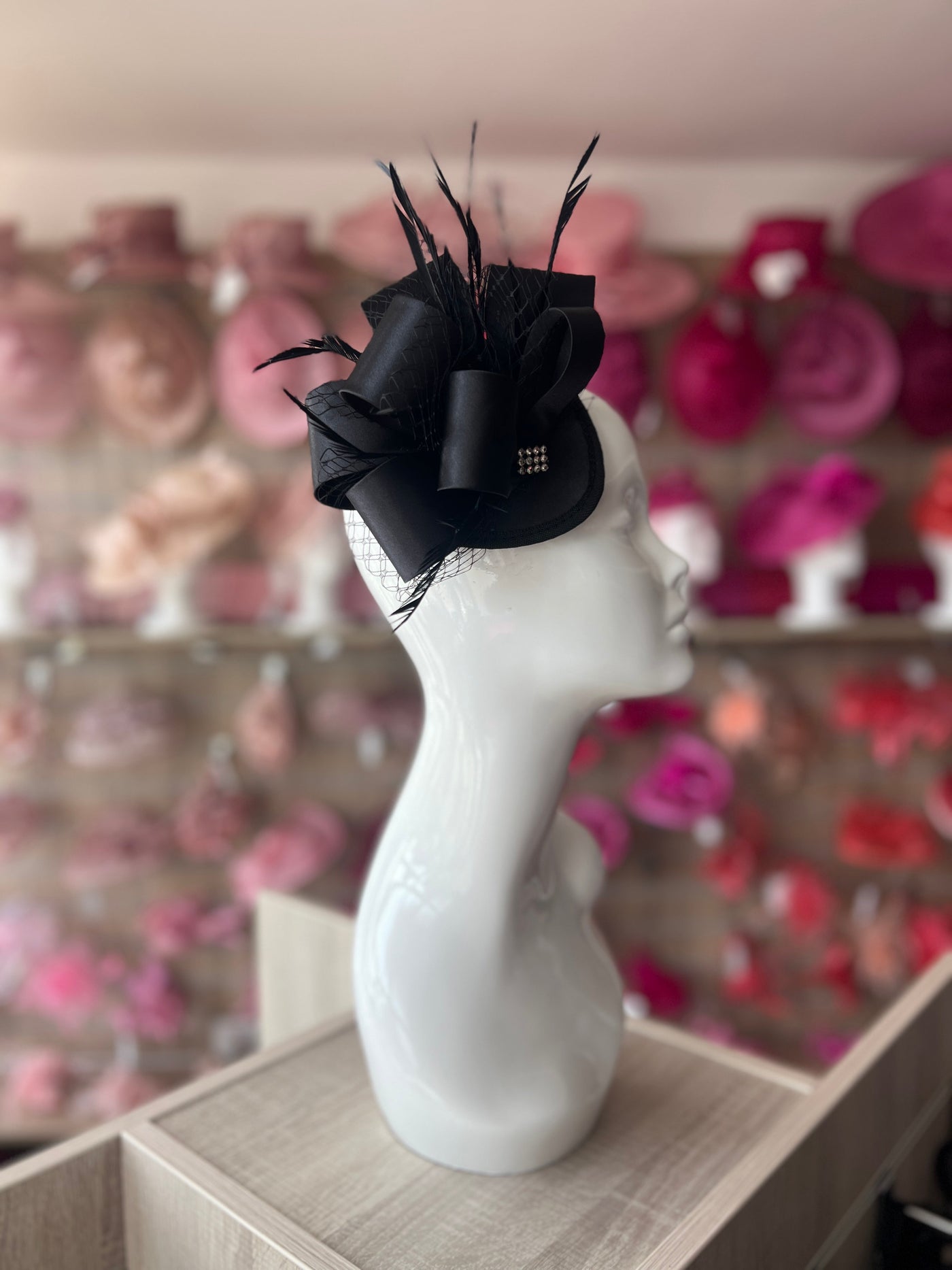 Black Fascinators - Black Hair Fascinators & Black Fascinator Hats