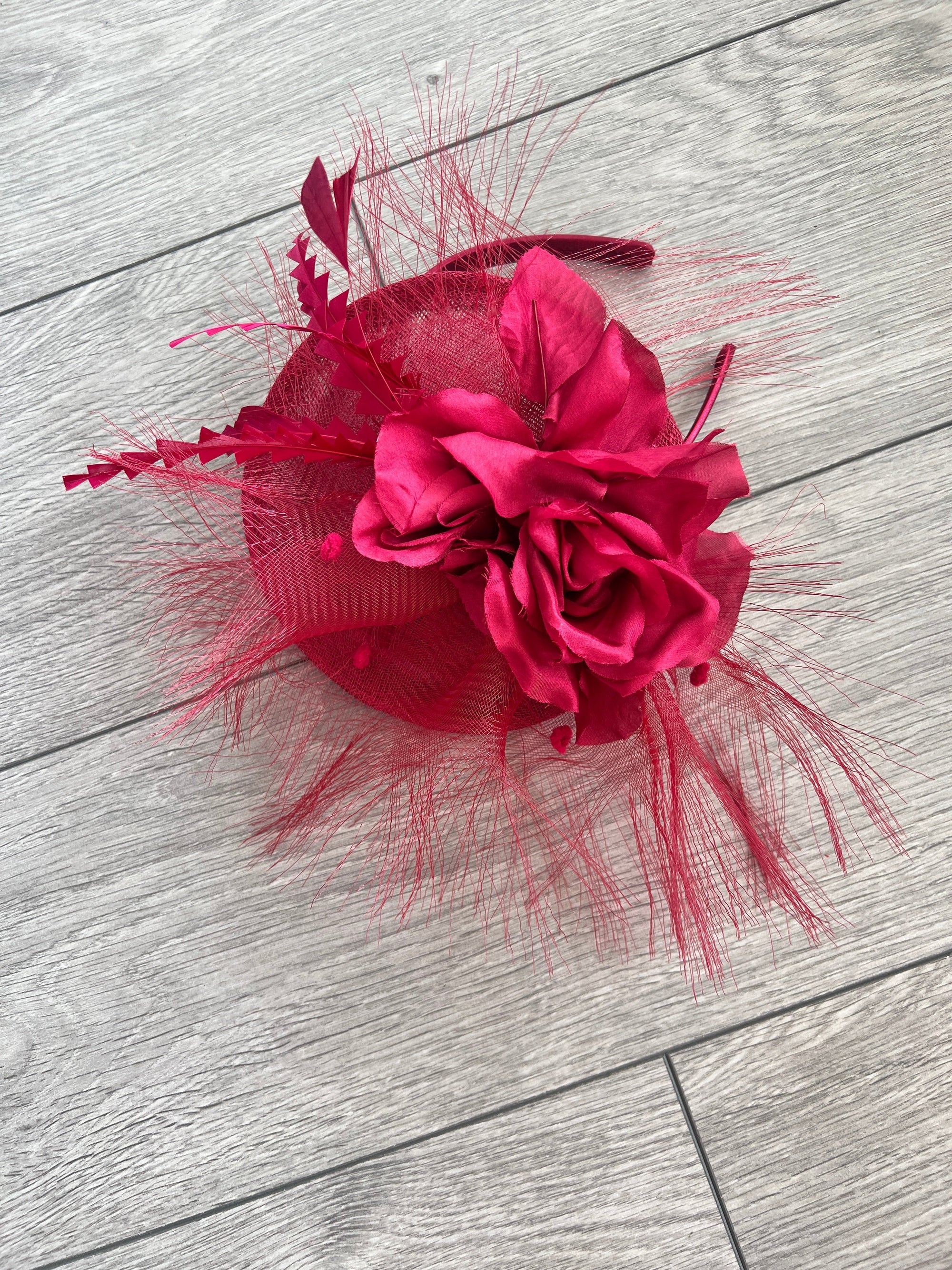 Red Fascinators - Red Hair Fascinators & Red Fascinator Hats