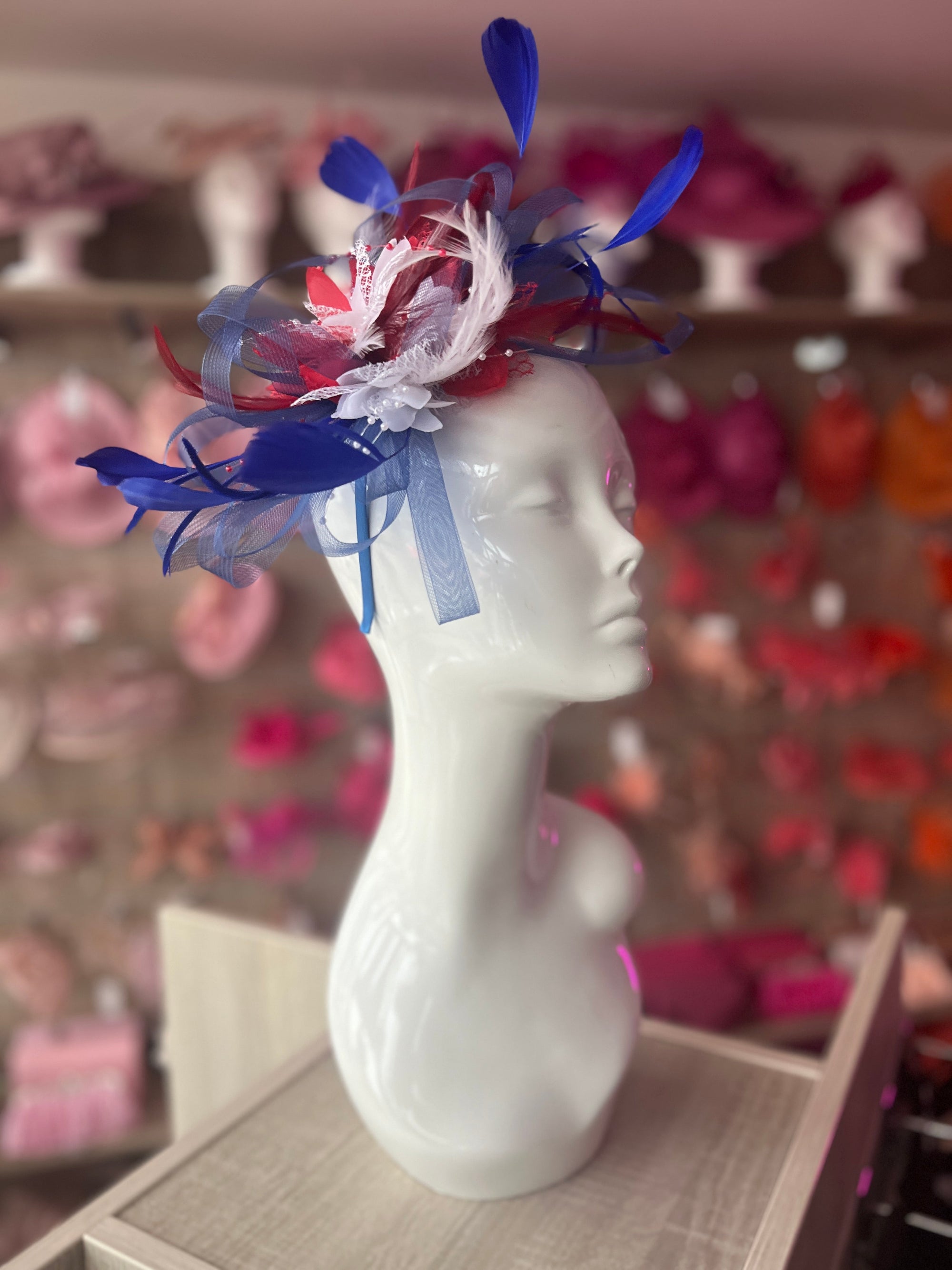 Red Fascinators - Red Hair Fascinators & Red Fascinator Hats