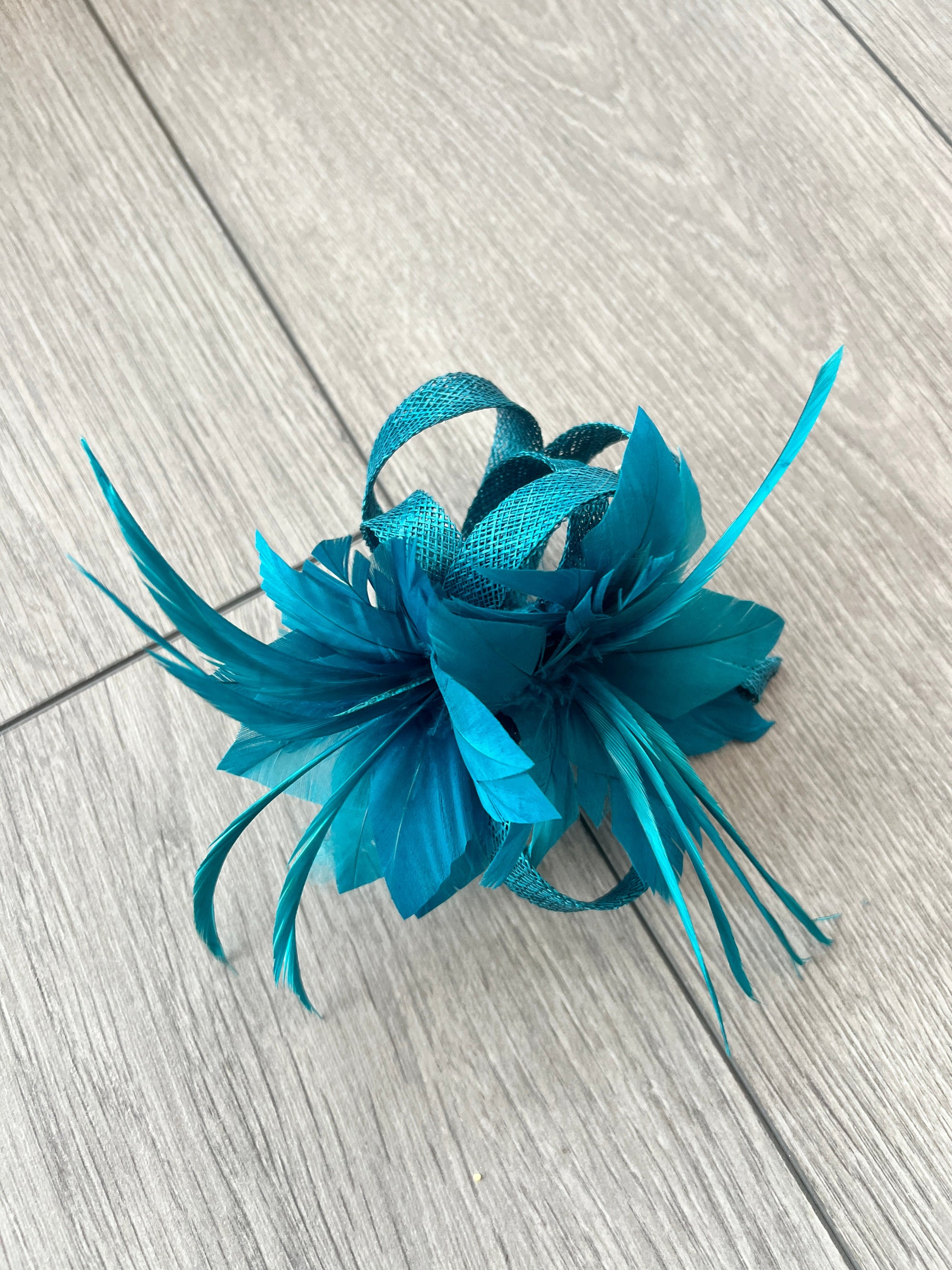 Teal Fascinators - Teal Hair Fascinators & Teal Fascinator Hats