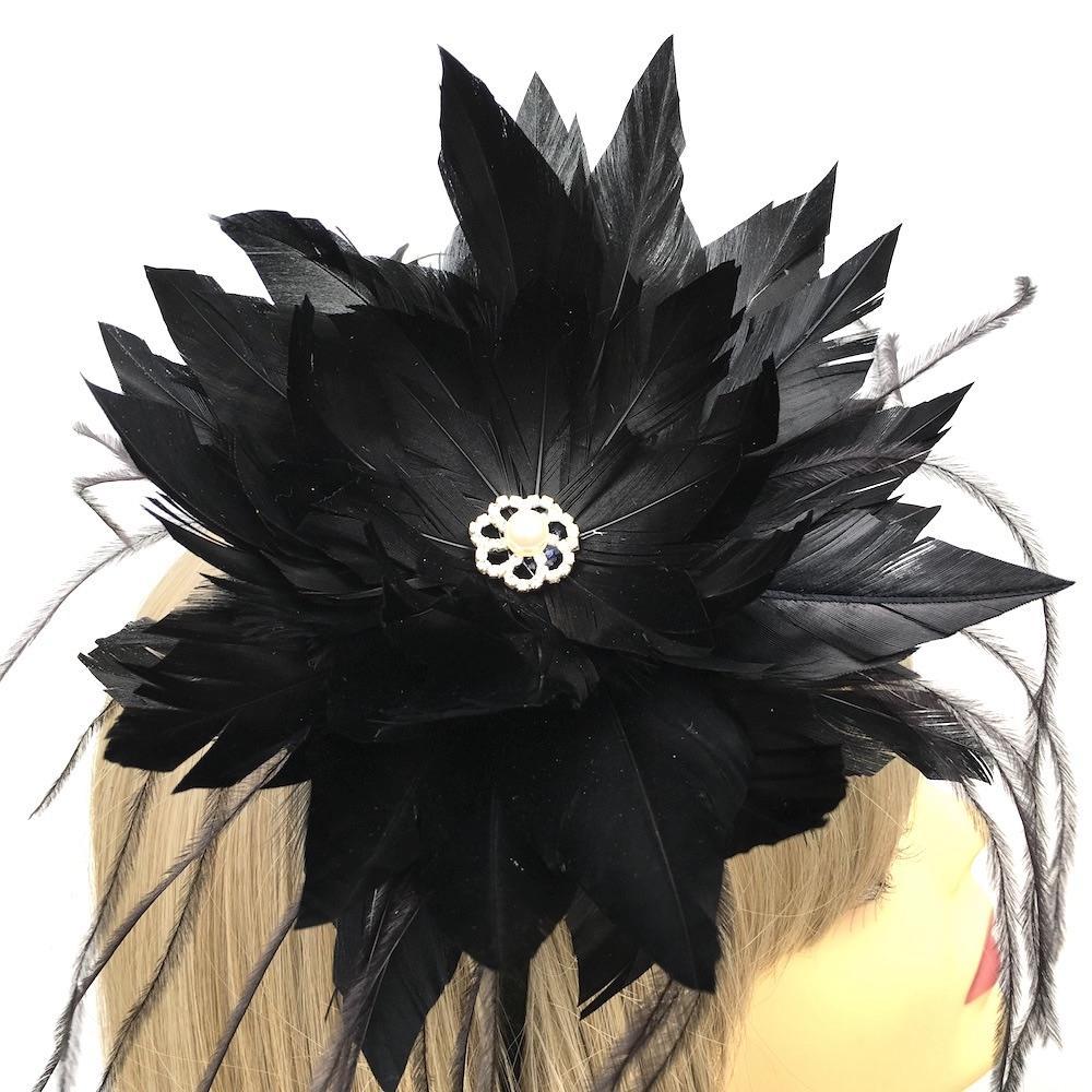 Black Fascinators - Black Hair Fascinators & Black Fascinator Hats