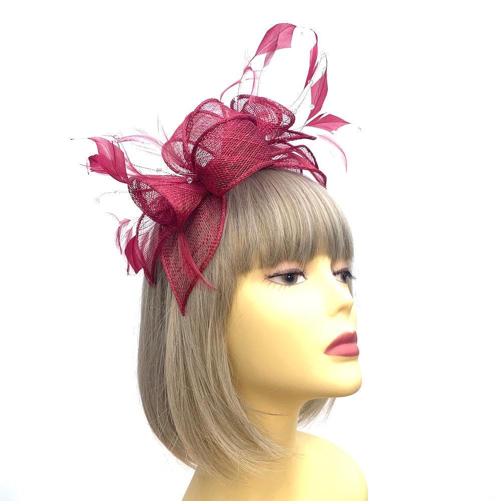 Red Fascinators - Red Hair Fascinators & Red Fascinator Hats