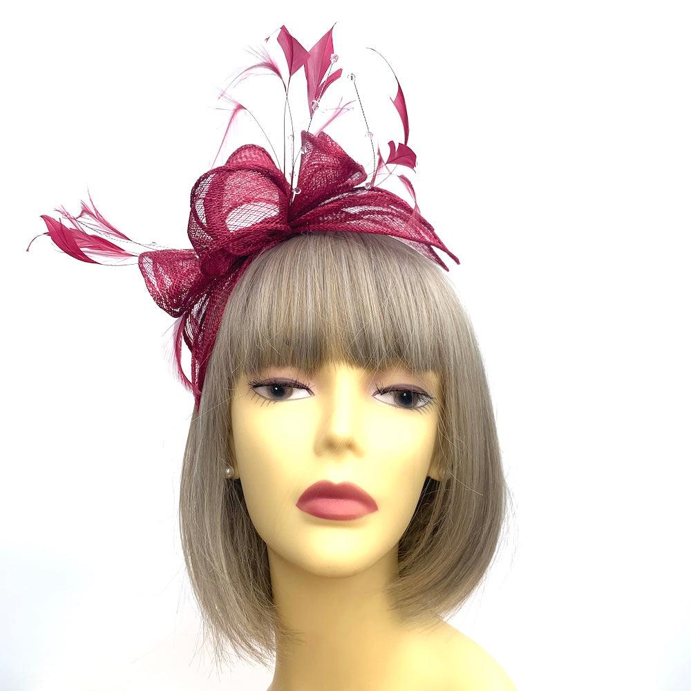 Red Fascinators - Red Hair Fascinators & Red Fascinator Hats