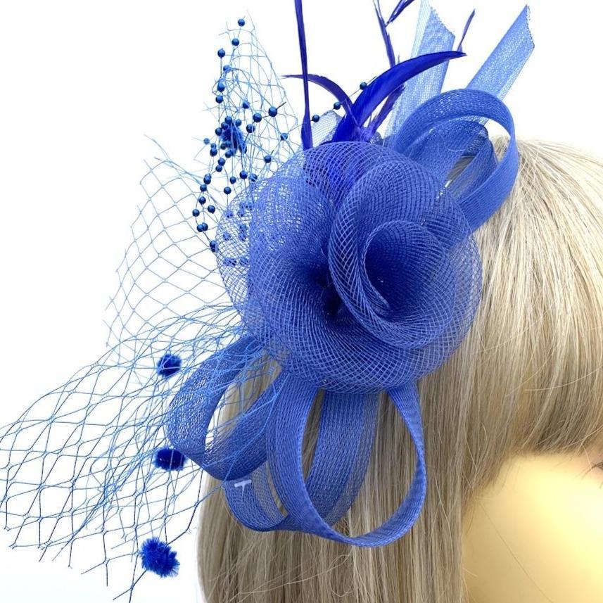 Blue Fascinators - Blue Hair Fascinators & Blue Fascinator Hats