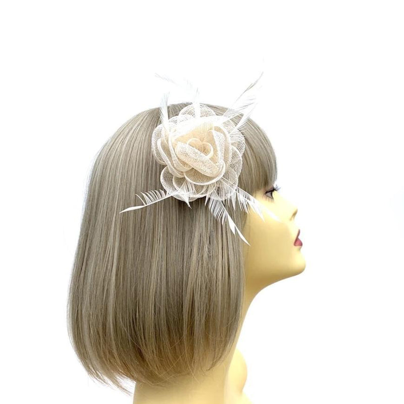 Cream Fascinators - Cream Hair Fascinators & Cream Fascinator Hats