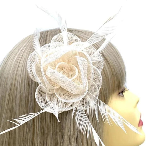 Cream Fascinators - Cream Hair Fascinators & Cream Fascinator Hats