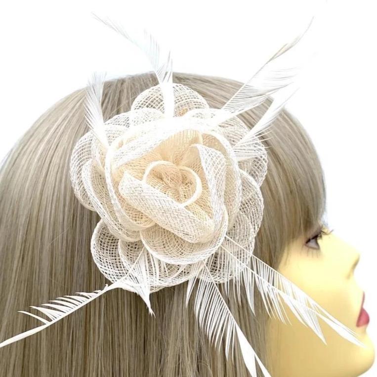 Ivory Fascinators - Ivory Hair Fascinators & Ivory Fascinator Hats