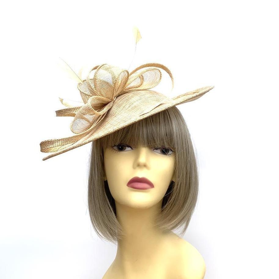 Metallic Gold Disc Fascinator for Weddings, Events & The Races