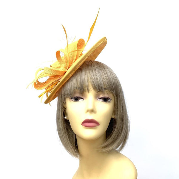 Yellow Fascinators - Yellow Hair Fascinators & Yellow Fascinator Hats