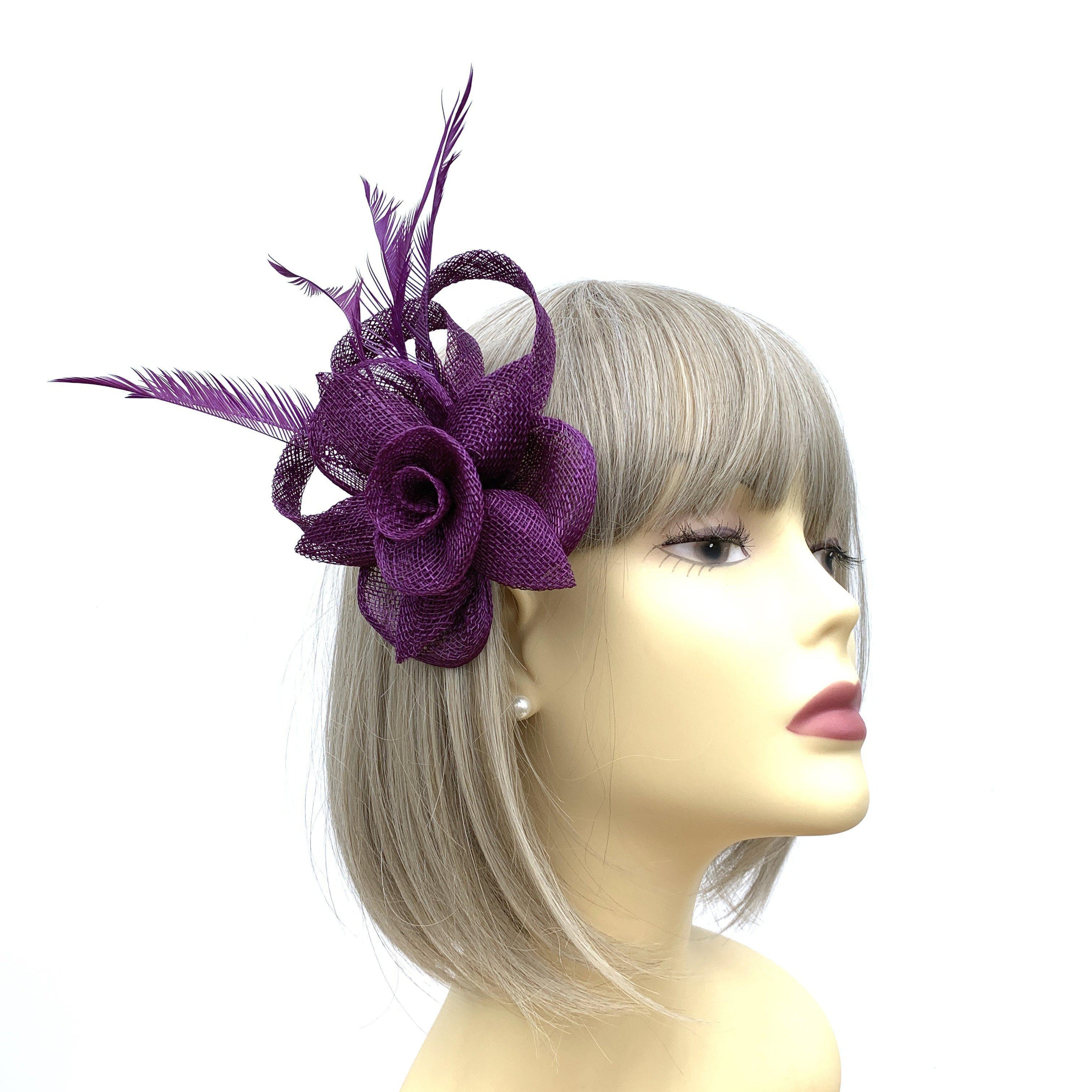 Purple Fascinators - Purple Hair Fascinators & Purple Fascinator Hats