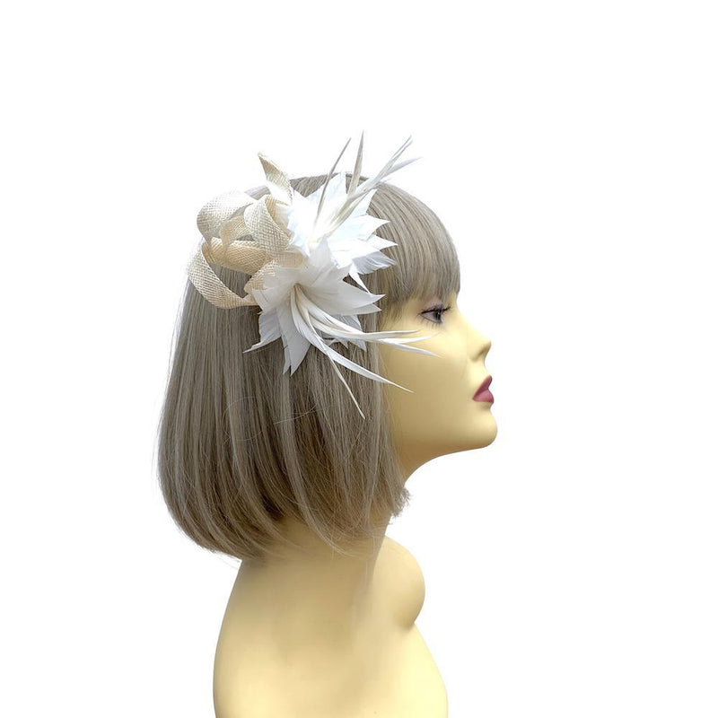 Cream Fascinators - Cream Hair Fascinators & Cream Fascinator Hats