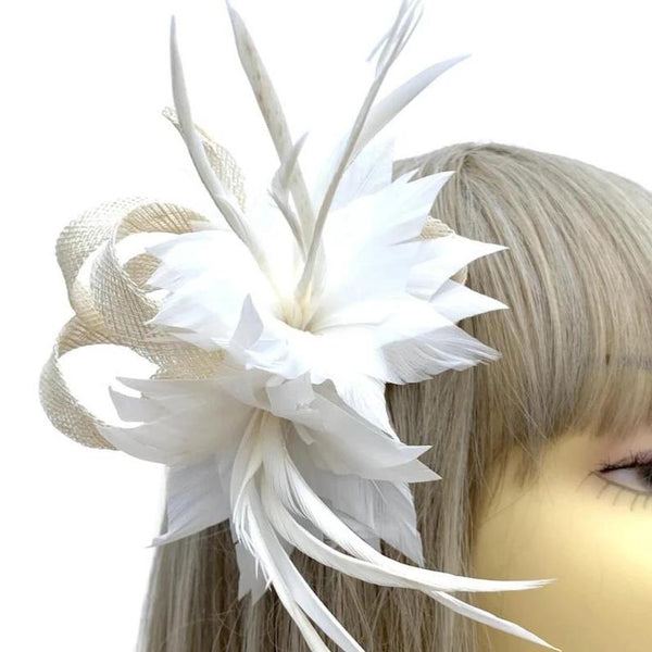 Cream Fascinators - Cream Hair Fascinators & Cream Fascinator Hats